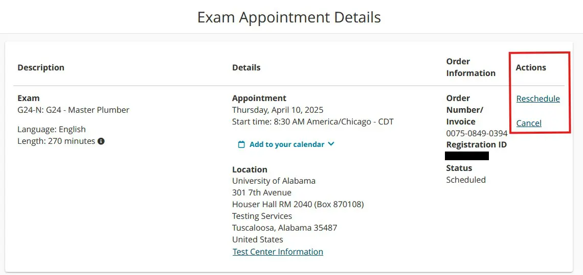 How to Reschedule a Pearson VUE CBT Exam - ICC Support Portal