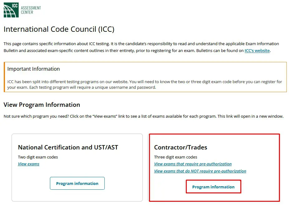 How to Schedule a Computer Based (CBT) Exam - ICC Contractor/Trades ...