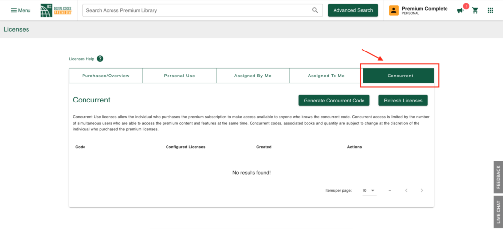 Generating a Concurrent Code - ICC Support Portal